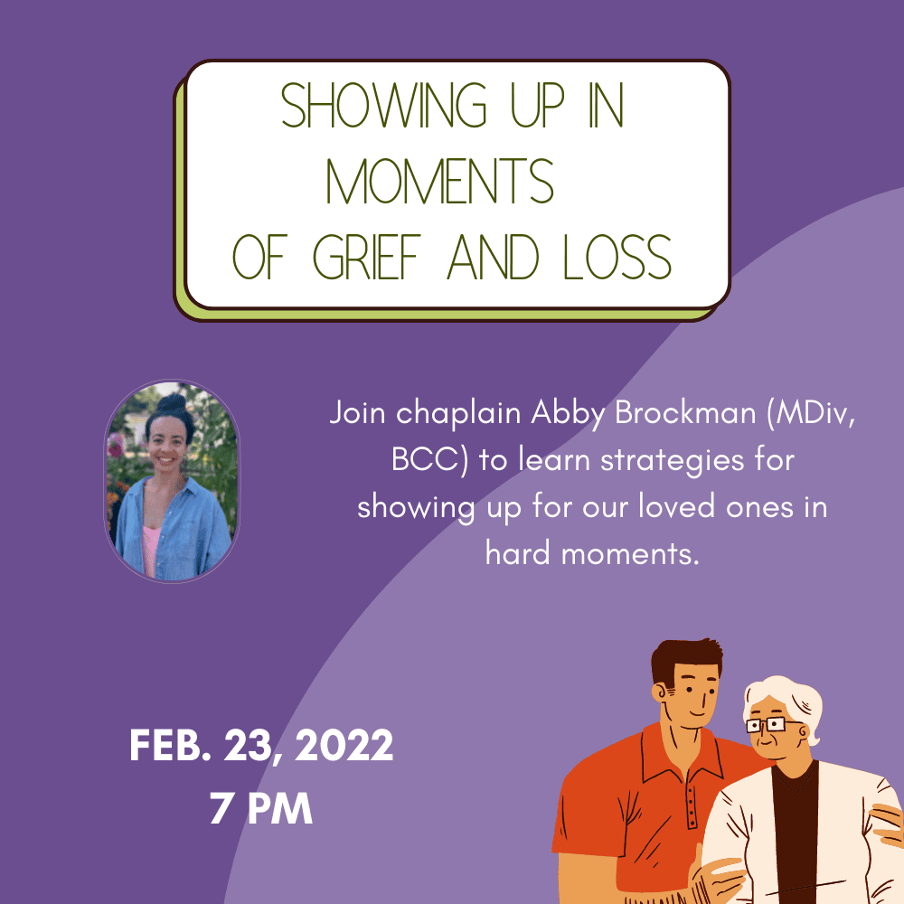 Showing Up in Moments of Grief and Loss - Workshop - Jconnect
